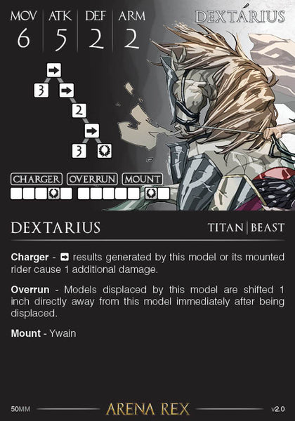 Dextarius (with riding Ywain) – Arena Rex Store